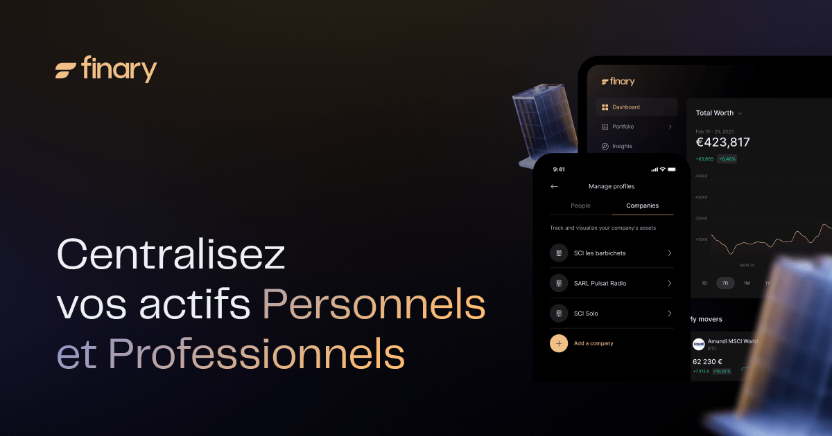 Finary Pro - Votre finance pro et perso au même endroit.